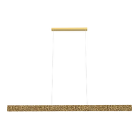 Couas 2000mm Linear LED Pendant Textured Aluminium 40W TRI Colour Non ...