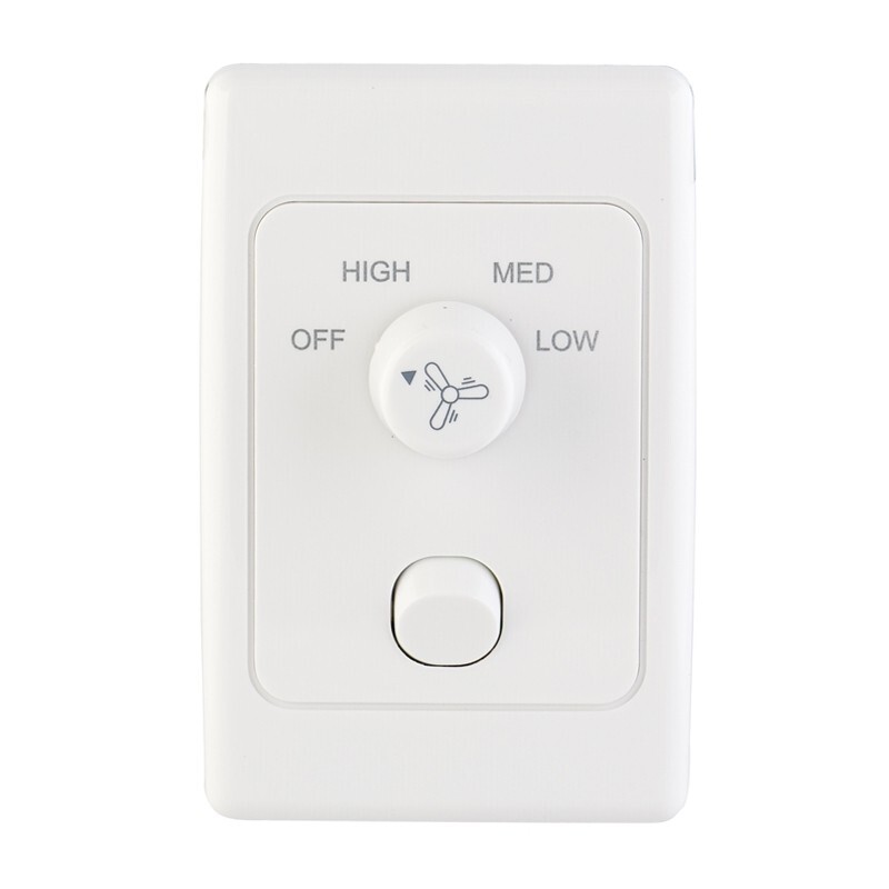 Rotary 3 Speed Wall Control with light s