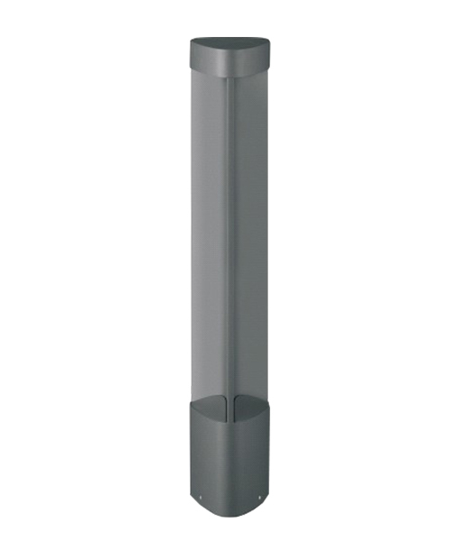 BOLLARD LED GREY 3000K 6W IP54 TRIANGULAR H800mm 120D (520 Lumens) WTY 2YR